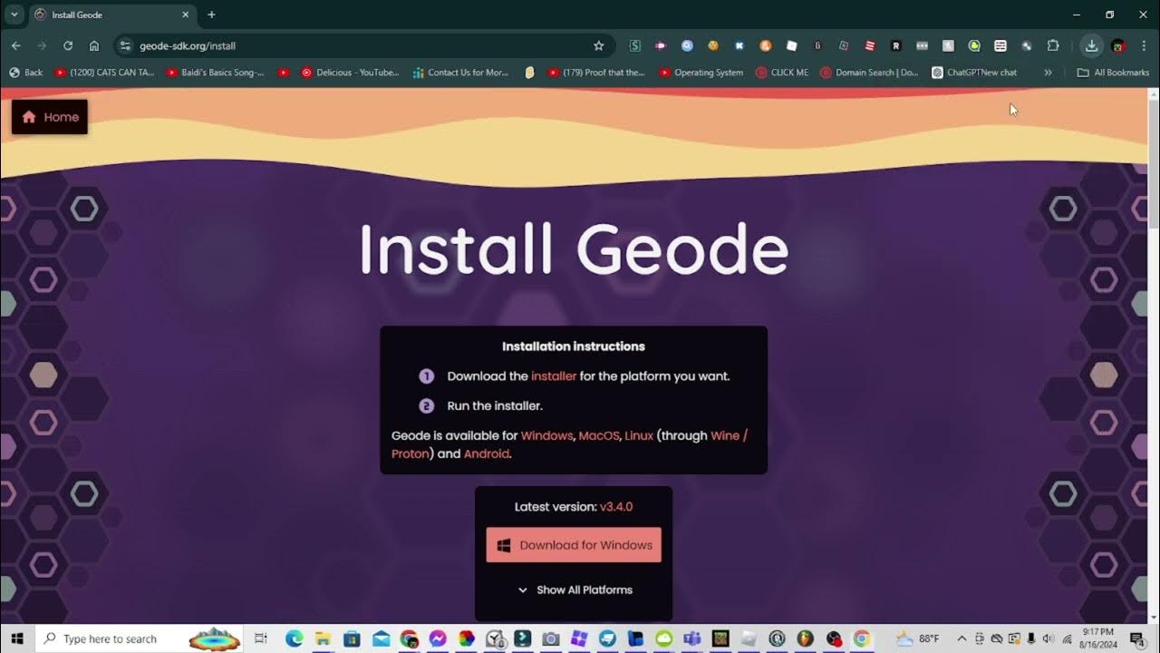 How to install geode in Geometry Dash 2 206 - YouTube