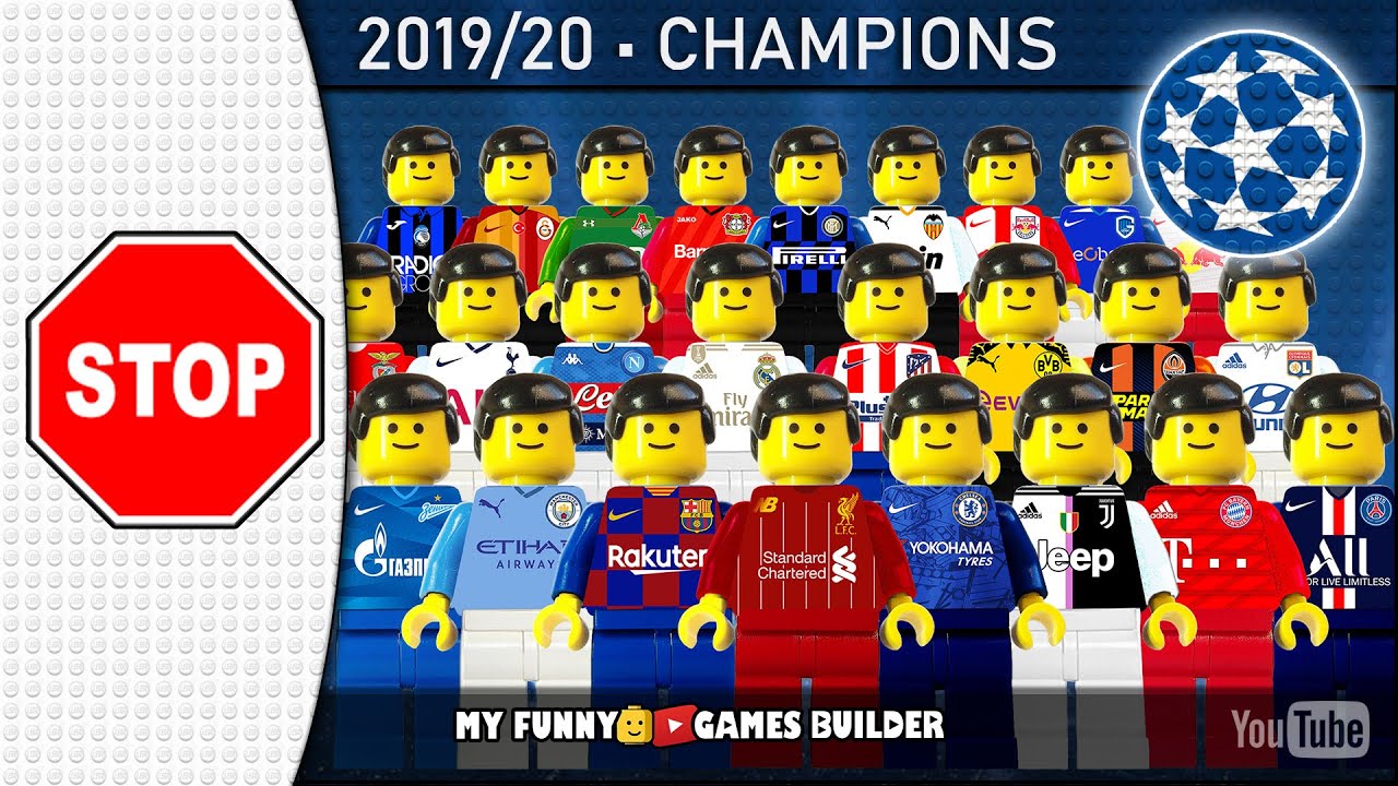 Champions League Stop COVID-19 pandemic in Lego Football • UCL Goals ...
