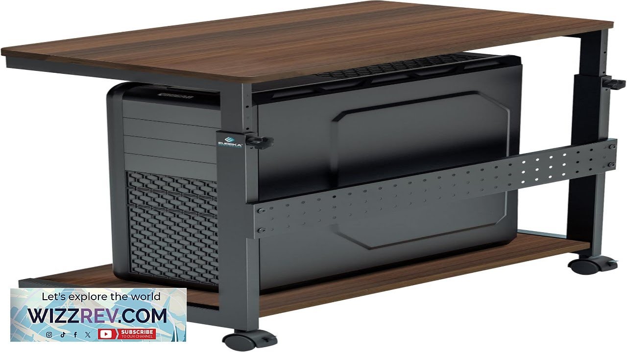 EUREKA ERGONOMIC Computer Tower Stand Height Adjustable PC Stand 2-Tier ...