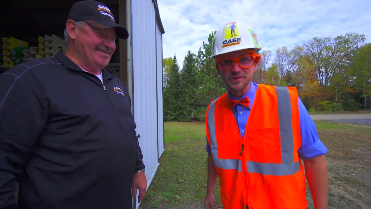 Blippi Toys! Learn about Forklifts with Blippi Construction Trucks for ...