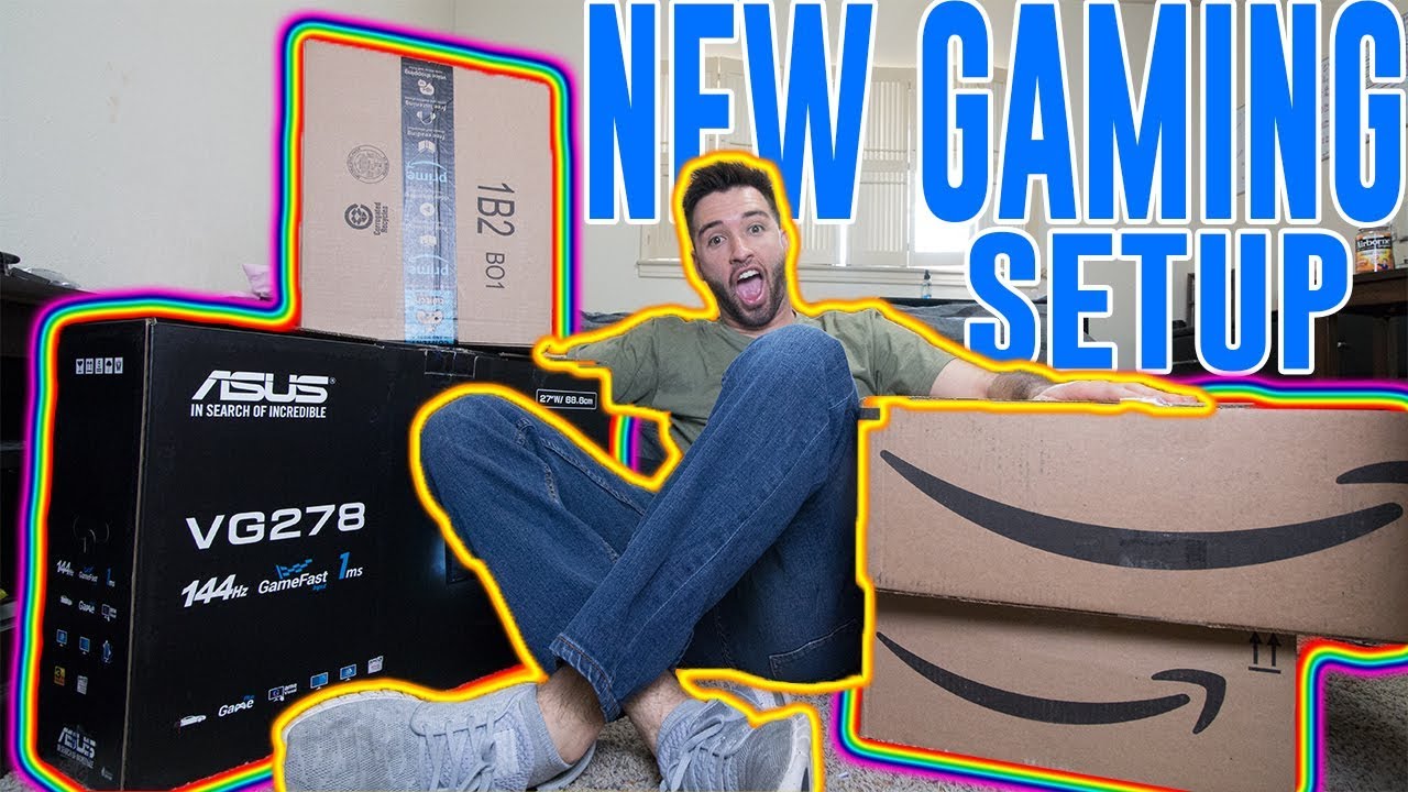 NEW Gaming Setup/Unboxing (2018) - YouTube