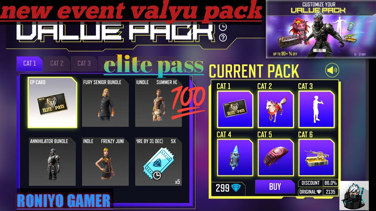 new value pack event in free fire ||new event in free fire|| value pack ...