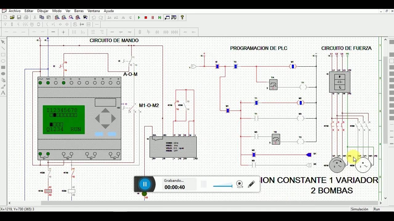 CADe SIMU V2.0 con PLC (Presión constante 1 Variador 2 Motores. manual ...