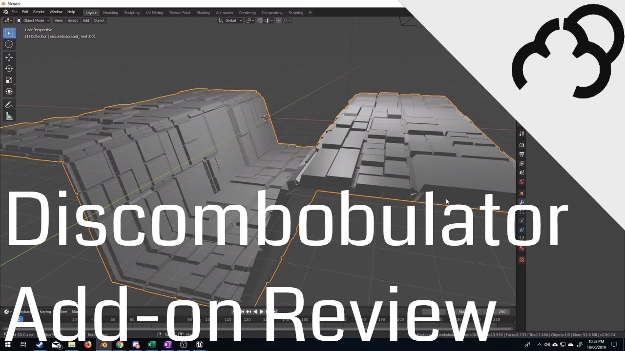 Blender Add-on Discombobulator Review Tutorial - YouTube