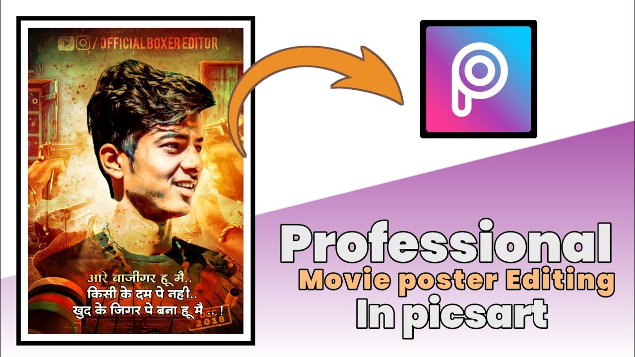 || Movie Poster Editing || In picsart || full tutorial || in free ...