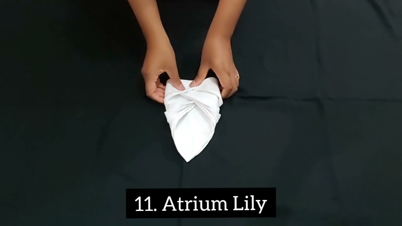 NAPKIN FOLDING| 20 Jenis Lipatan Napkin - YouTube