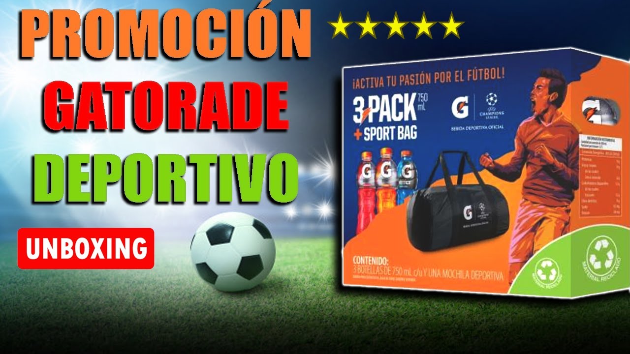 ABRIENDO GATORADE 3 PACK + SPORT BAG - YouTube