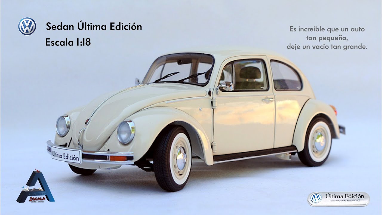 VW Sedan Última Edición 2004 (Vochito) A Escala 1:18 Schuco - YouTube