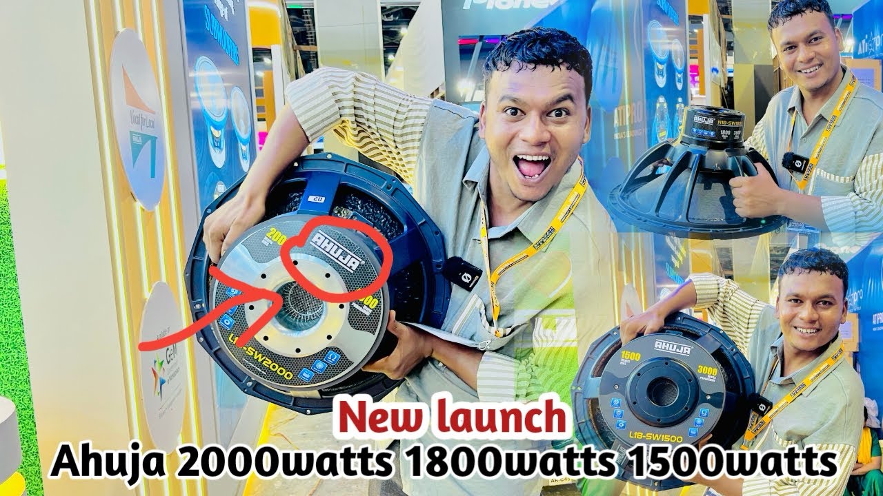 Ahuja company new launch 2000 watts 1800 watts 1500watts speaker - YouTube