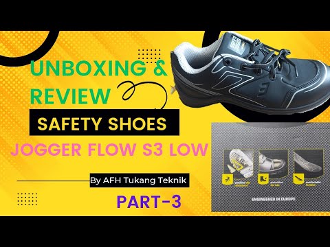 Unboxing dan Review Sepatu Safety Shoes Jogger Flow S3 Low | Safety ...
