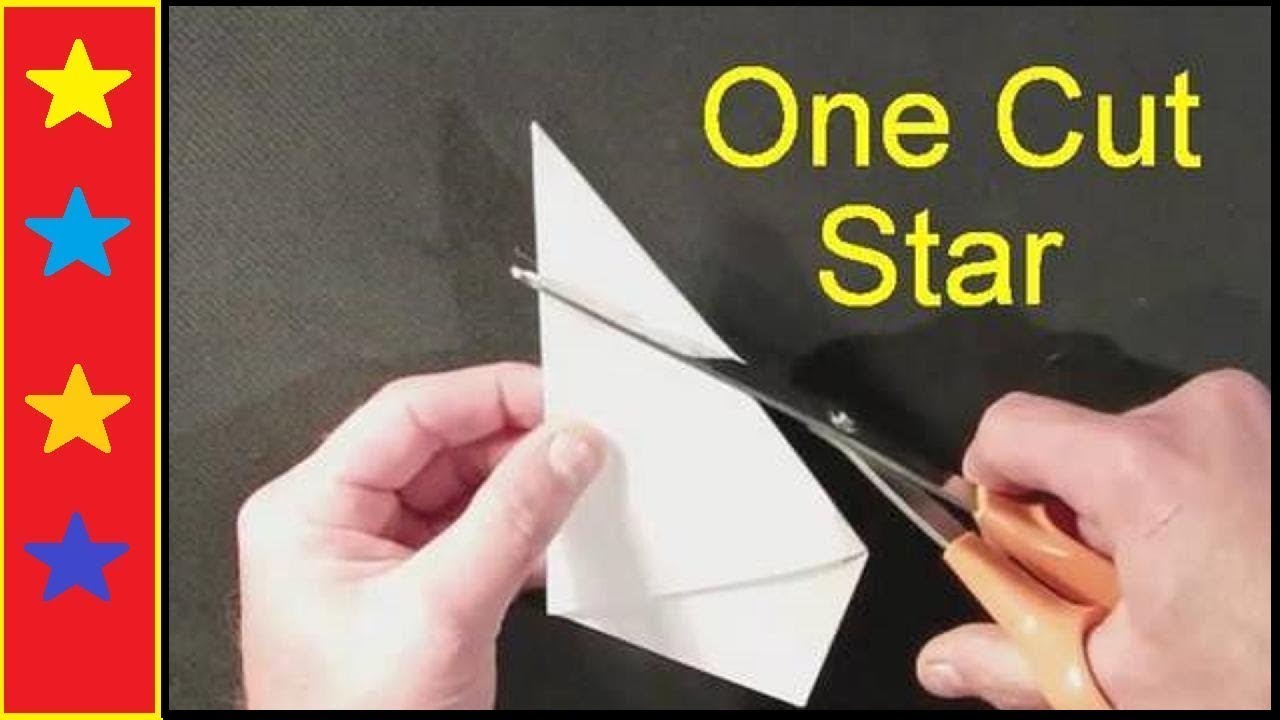 How to cut star step by step|Easy way to cut star| Paper craft |origami ...