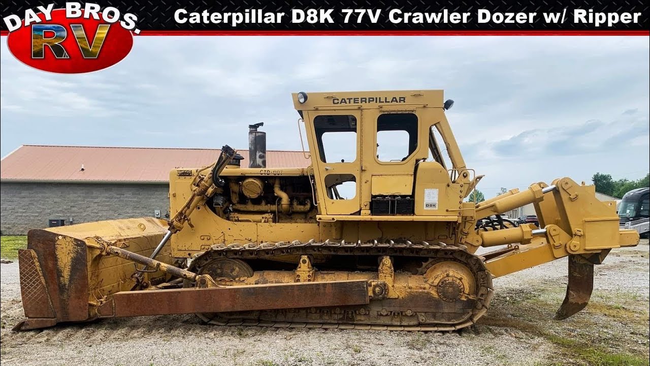 1977 Caterpillar D8K 77V Crawler Dozer 300HP Agricultural Industrial ...