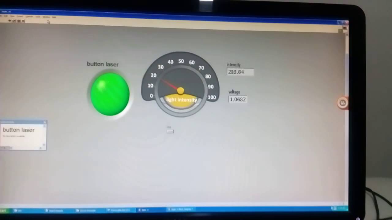 arduino laser trip wire labview - YouTube