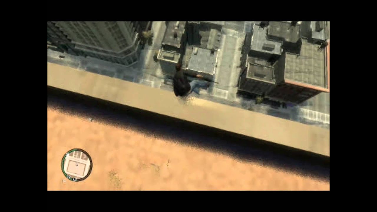 GTA IV: Falling from the tallest building without dying - YouTube