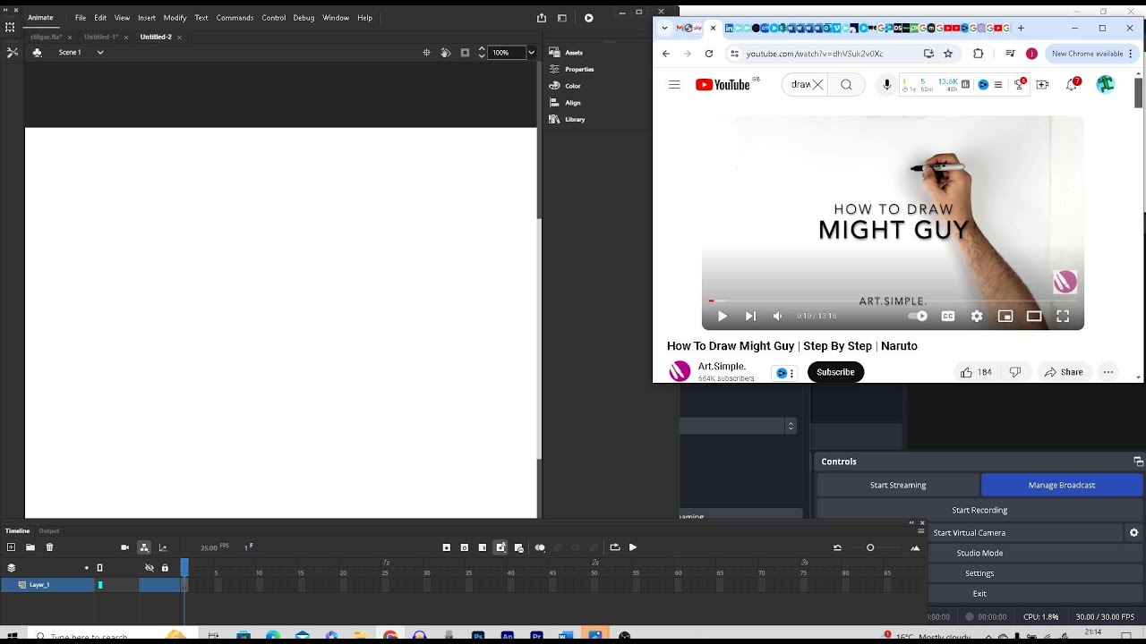 Following Youtube Tutorials and Animating the Results - YouTube