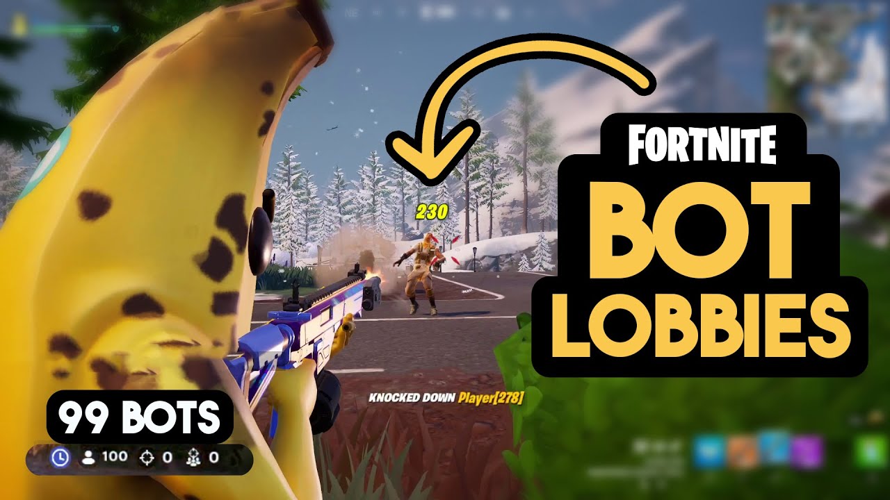 How to join 100% BOT LOBBIES in Fortnite (actually works) - YouTube