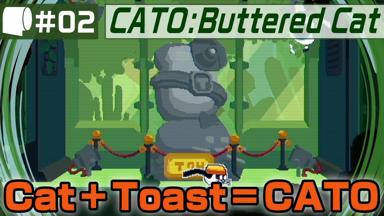 #02【 CATO: Buttered Cat （製品版）】ネコの背中にバターを塗ったトーストをくくりつけて - YouTube