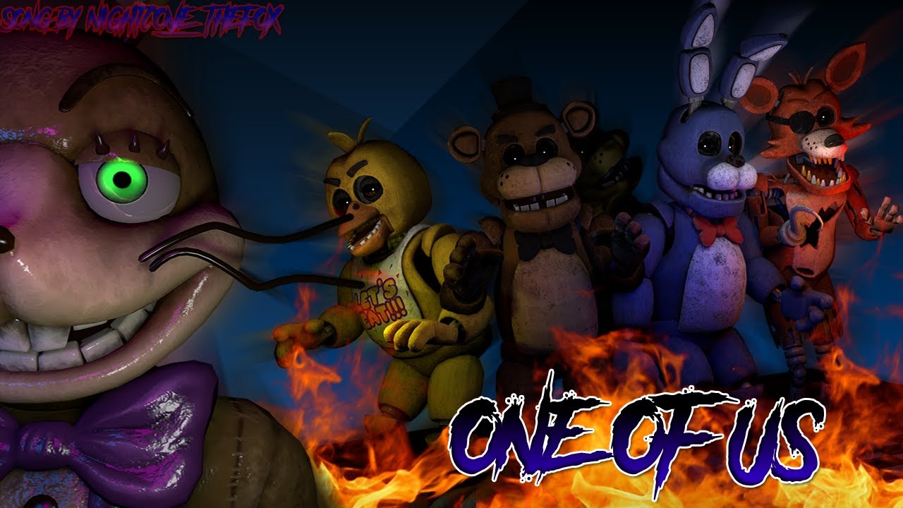 [C4D/FNaF] ONE OF US FNAF 1 Song by: NightCove_TheFox - YouTube