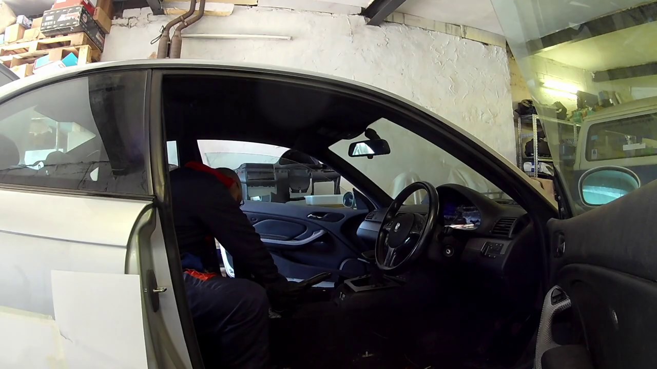 BMW e46 320cd Rust Repair Pt5- Sill Paint & Interior Re-Assemble - YouTube