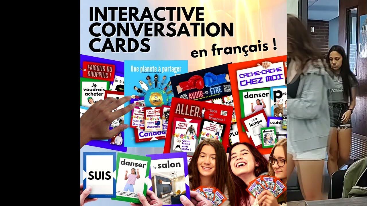 French Conversation Cards - IC Cards - #rockyourclass #etienne - YouTube
