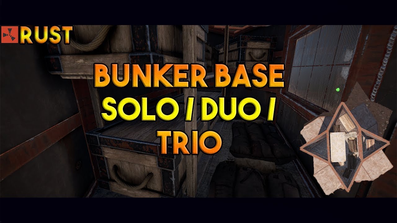 RUST | UNE BASE BUNKER ULTRA PERFORMANTE / SOLO / DUO / TRIO + GIVEAWAY ...