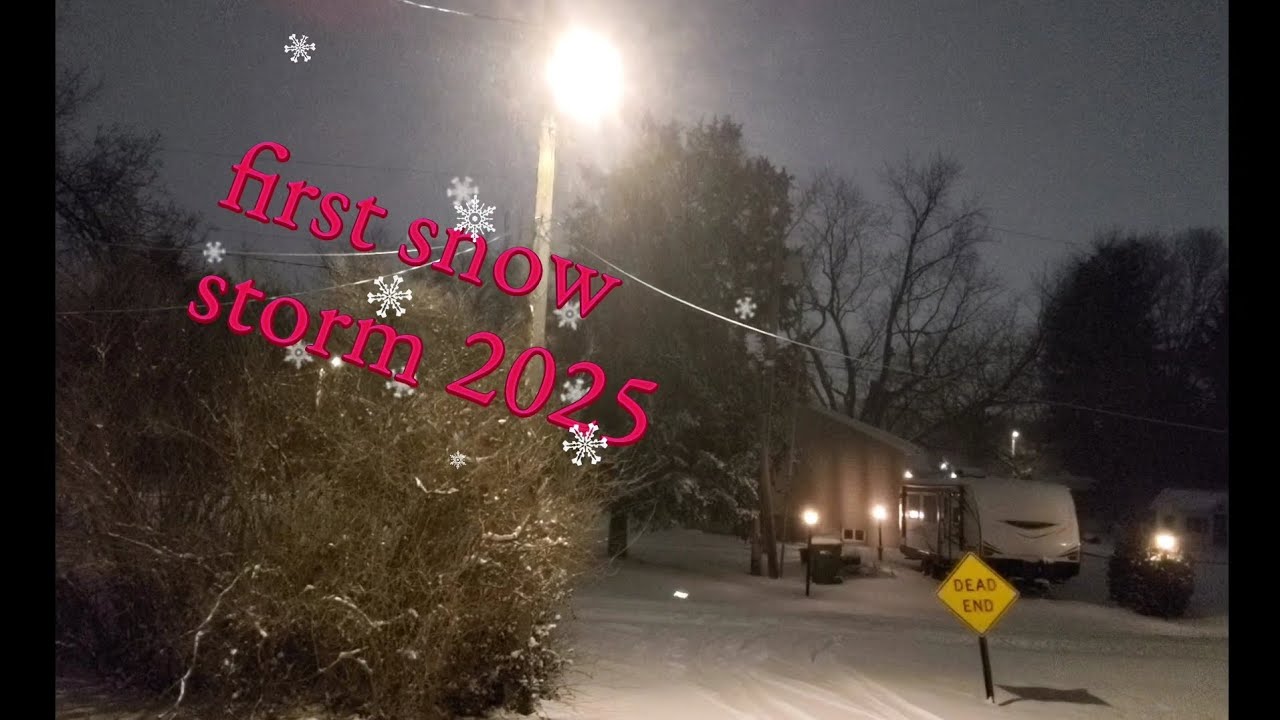 first snow storm 2025 - YouTube