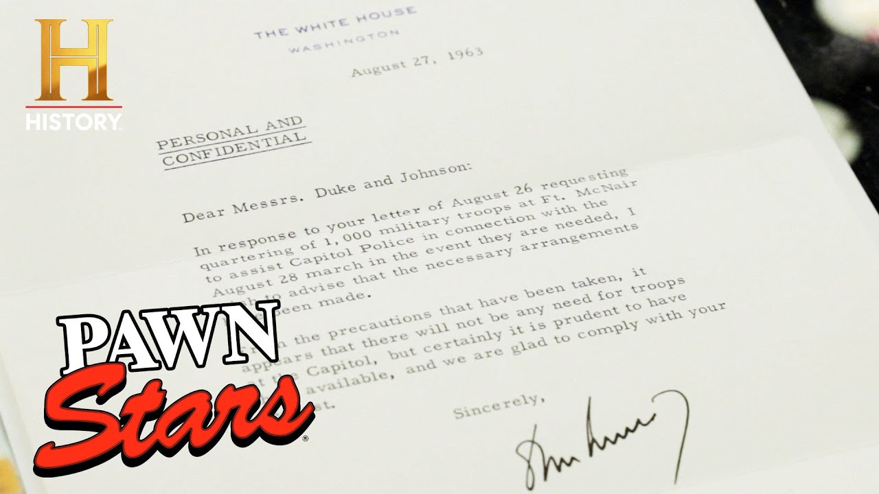 Pawn Stars: HISTORIC $$$ DEAL for JFK Signed Letter (Season 10) - YouTube