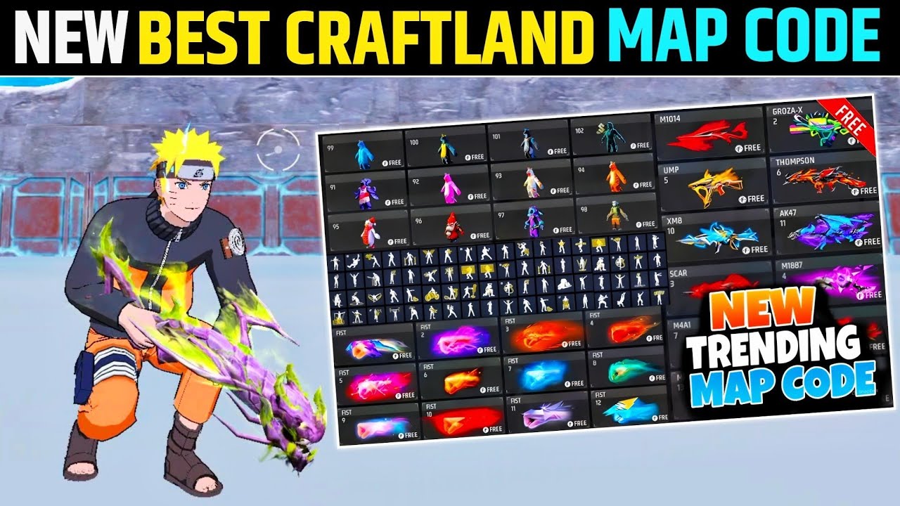 Craftland Map Code All Evo Gun Max And Bundle || Free Fire Craftland Code || FF Craftland Map ...