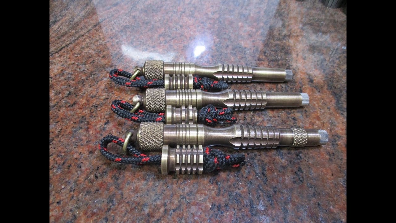 Machining EDC Pens (Full Brass Edition) - YouTube