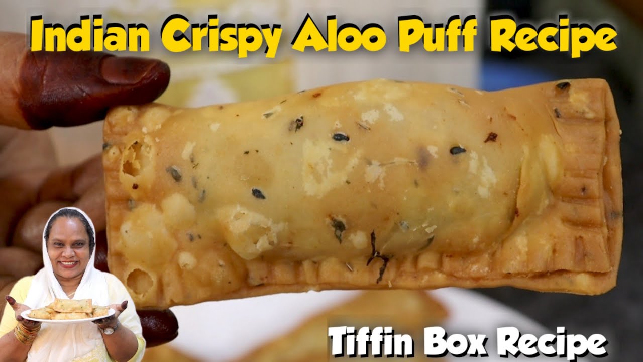Indian Crispy Aloo Puff Recipe | Tiffin Box Recipe | Veg Puff Recipe ...