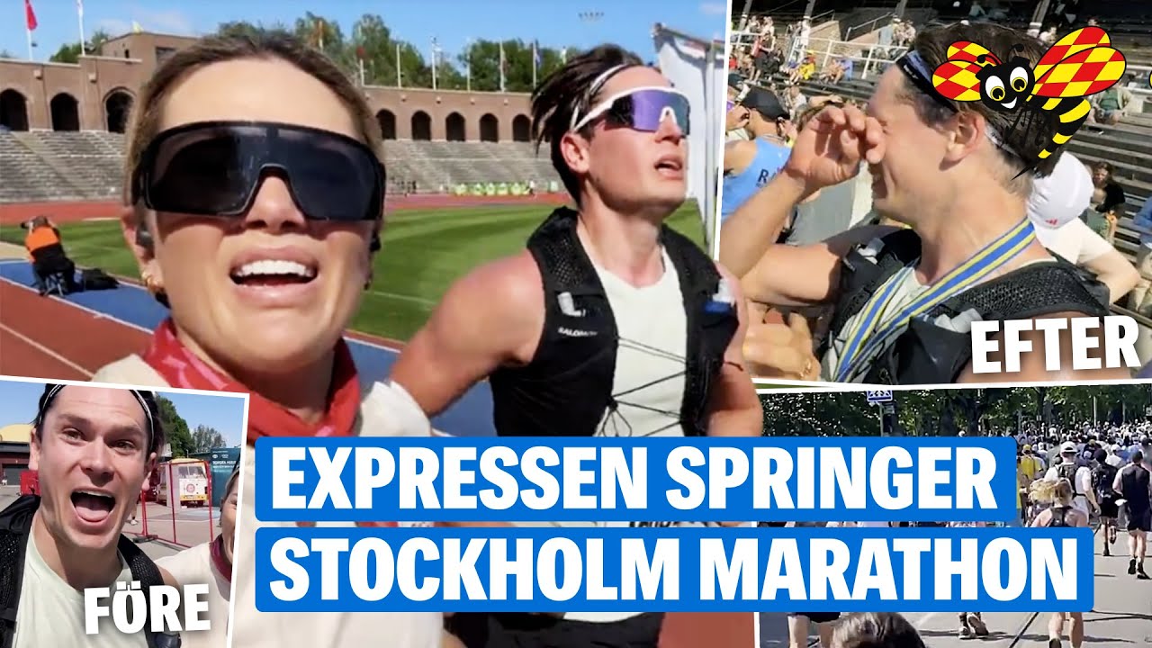 Expressen springer Stockholm Marathon 2025: ”Sån jävla kramp!” - YouTube