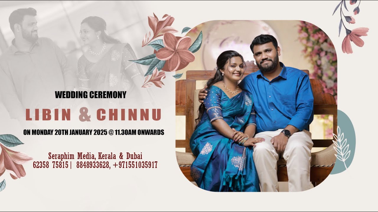 Wedding Live | Libin George and Chinnu Joy - YouTube