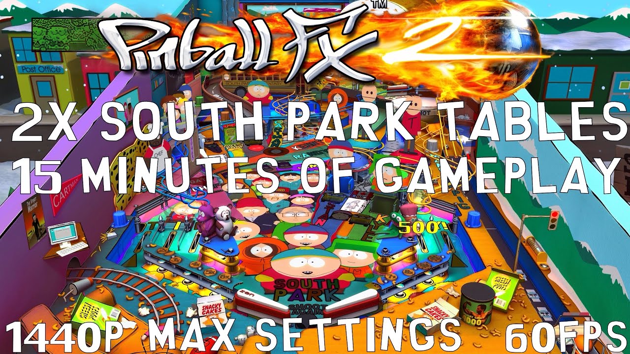 "Pinball FX 2" -2x South Park Tables -15 Minutes of Gameplay -Max ...