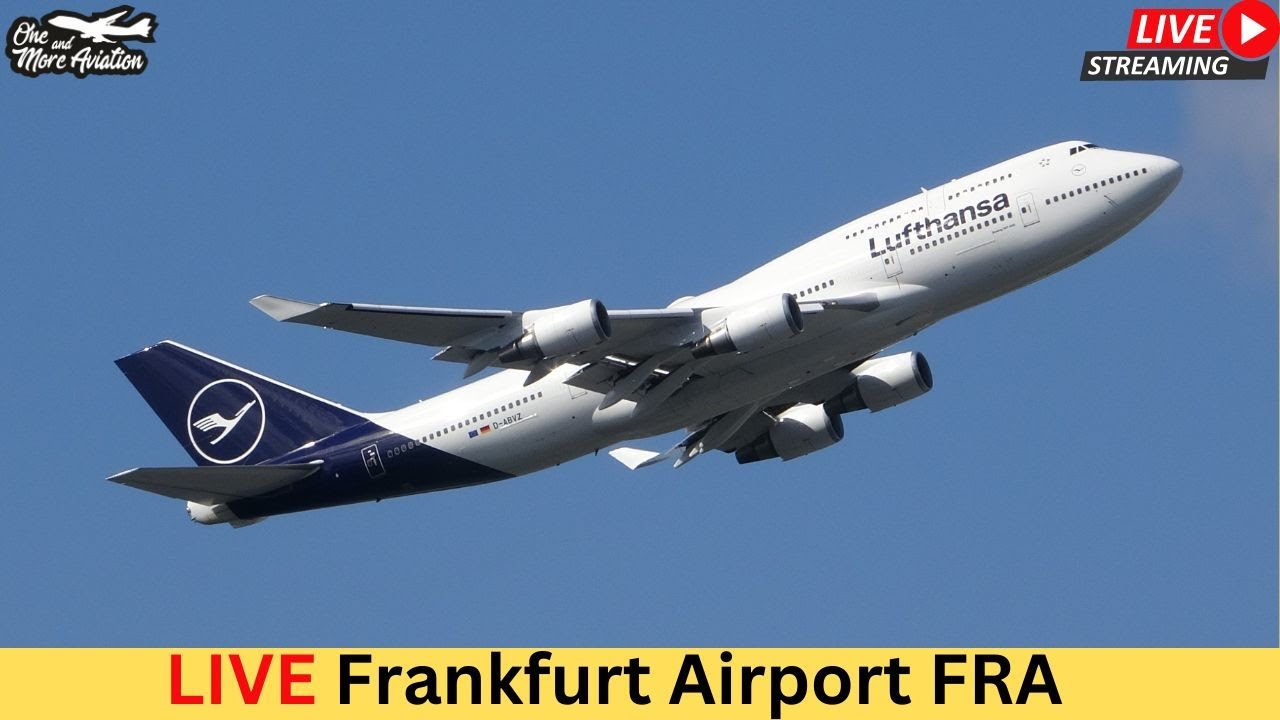 🔴Live Frankfurt Airport Planespotting ★FRA★ Go Around LH433 A340-300 D ...
