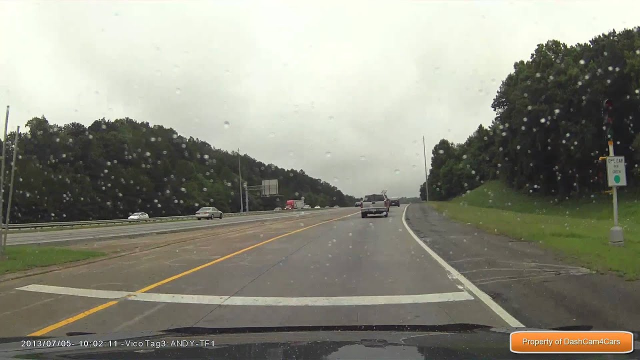 Ladder fell off a truck almost crash into my SUV. Recorded on ...