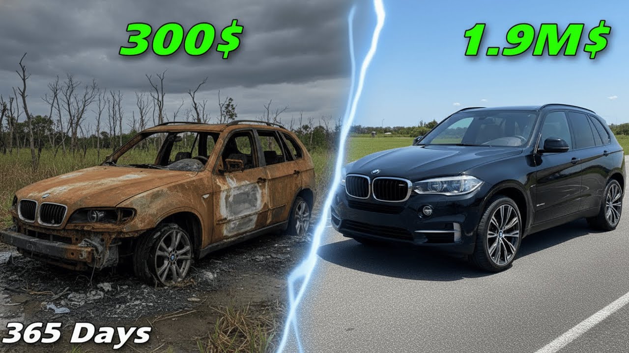 Restoring Completely Burned BMW X5 ($300 DEAL) | FULL ASMR PROCESS ...