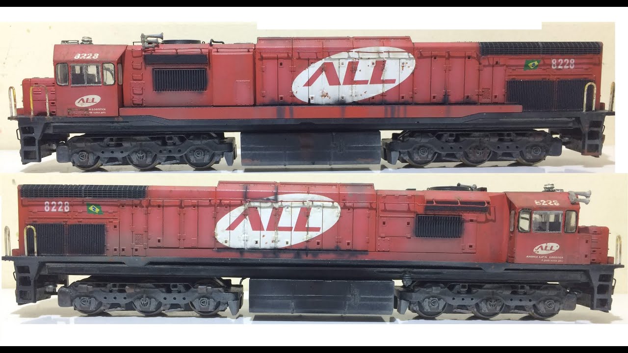 Building a EMD GT26-MC HOn3 escale - super details - YouTube