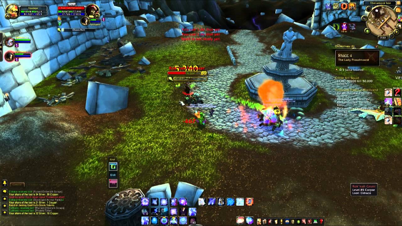 New World of Warcraft Theramore Scenario - YouTube