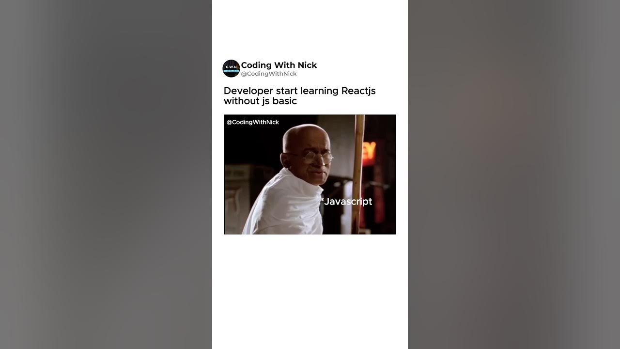 When developer start learning Reactjs without js basic😂 #javascript # ...