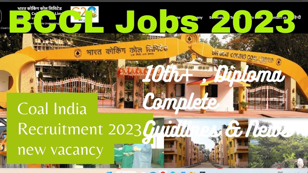 BCCL Dhanbad Jobs | Coal India Recruitment 2023 - YouTube