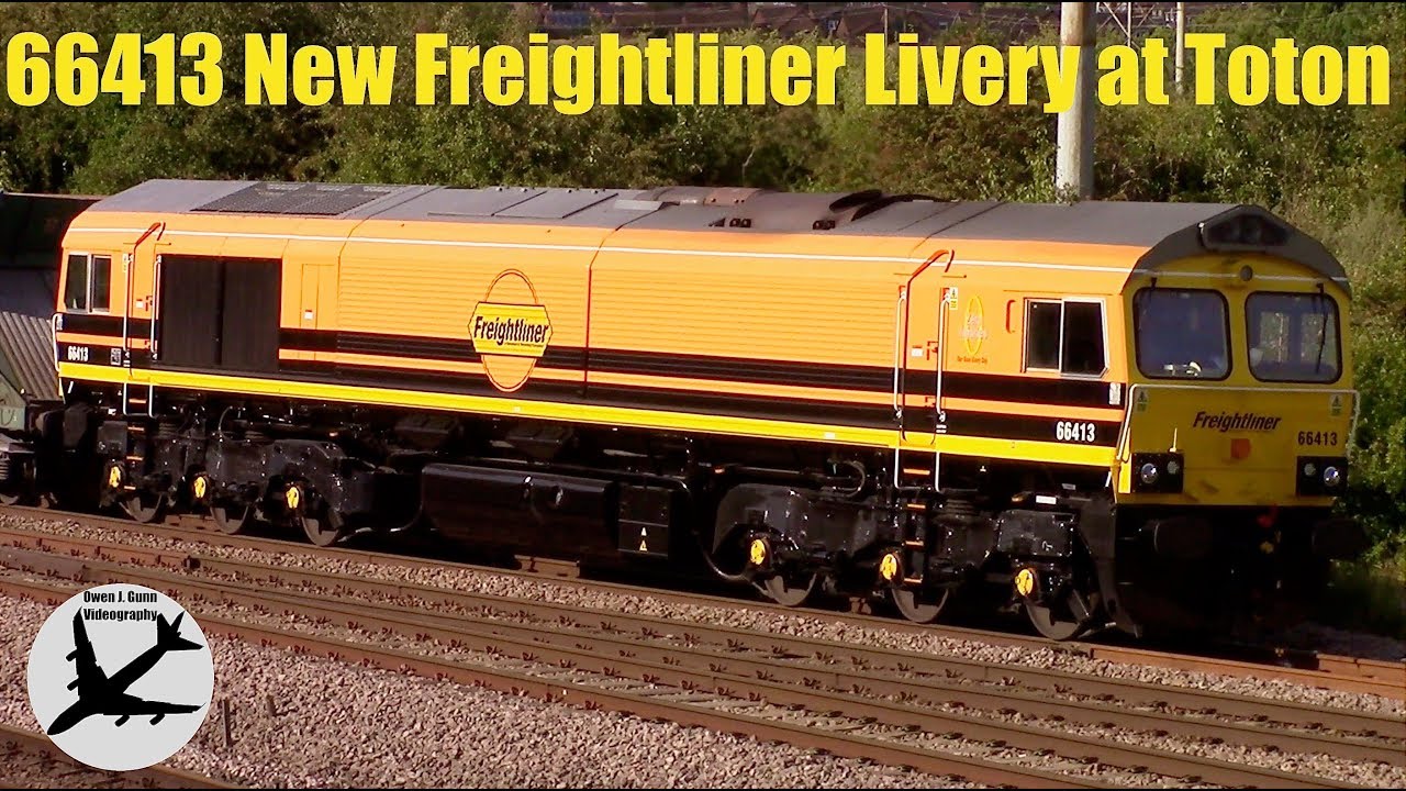 66413 Sporting Freightliner's Striking New Livery | Toton South ...