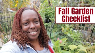 My Fall Garden Checklist (7 things I'm doing in my Garden)!