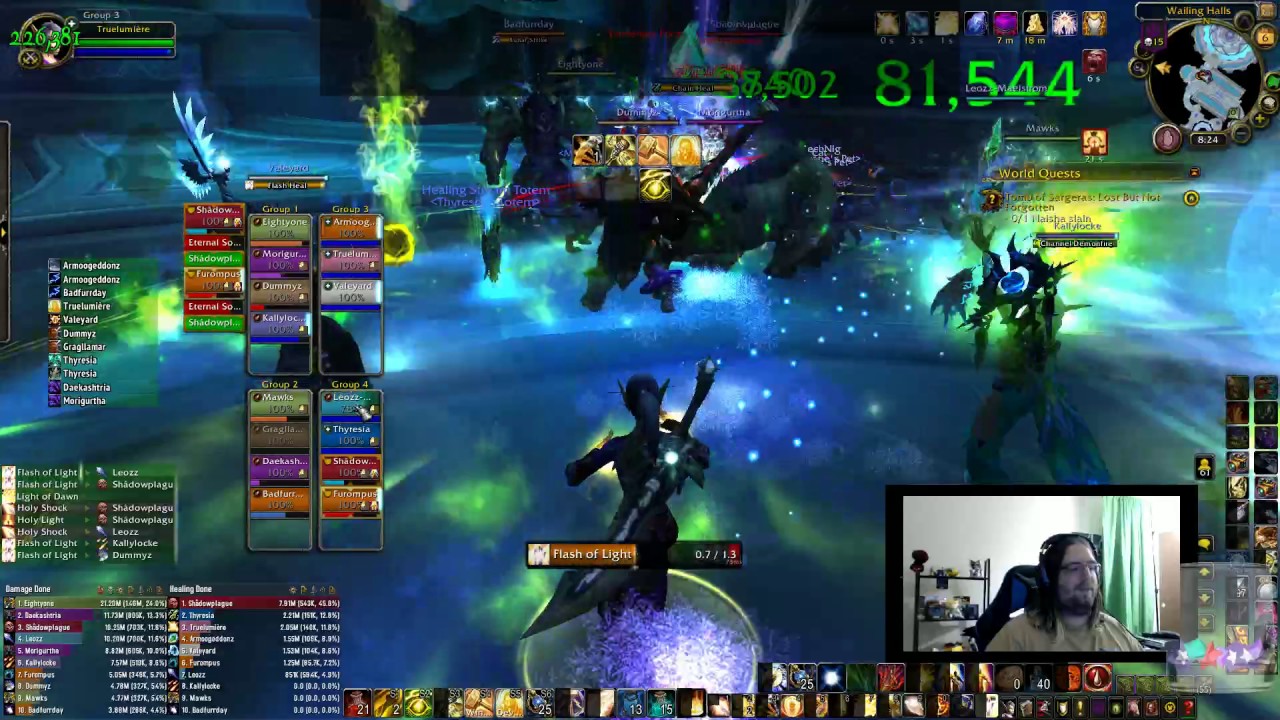 World of warcraft, Progression DSC Holy Pally Over power heals - YouTube