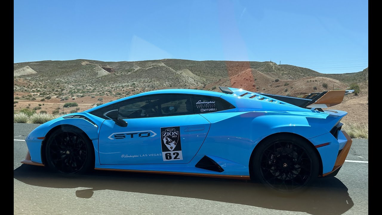 4/29/23 Zion Run In The F12 With The Lamborghini Club America West ...