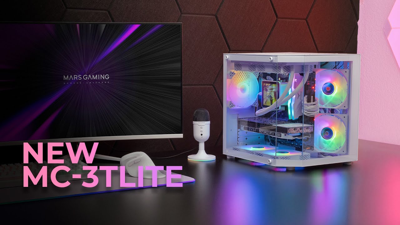 MC 3TLITE Gaming case, Panoramic view. Compact power. | Mars Gaming ...