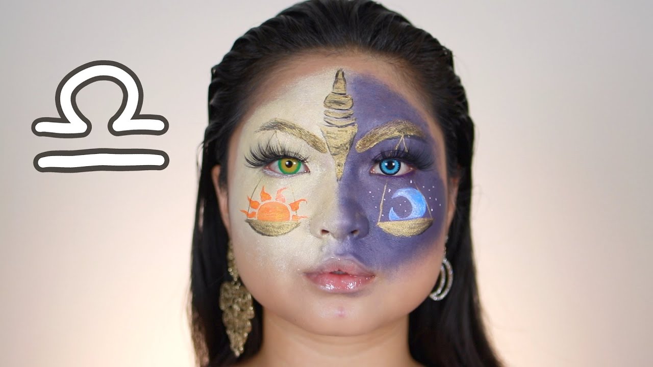 ZODIAC MAKEUP SERIES | LIBRA DAY & NIGHT SCALE MAKEUP TUTORIAL - YouTube