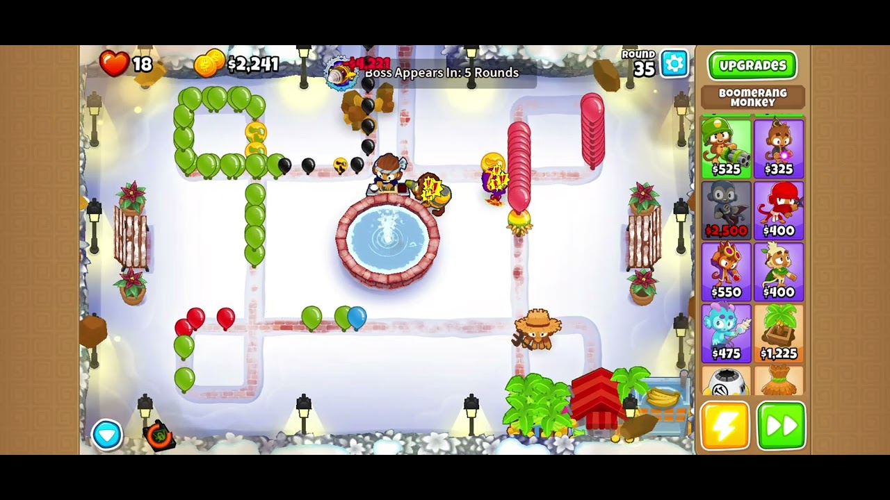 BTD6 Boss Bloon Event Dreadbloon the Armored Behemoth Winter Park ...