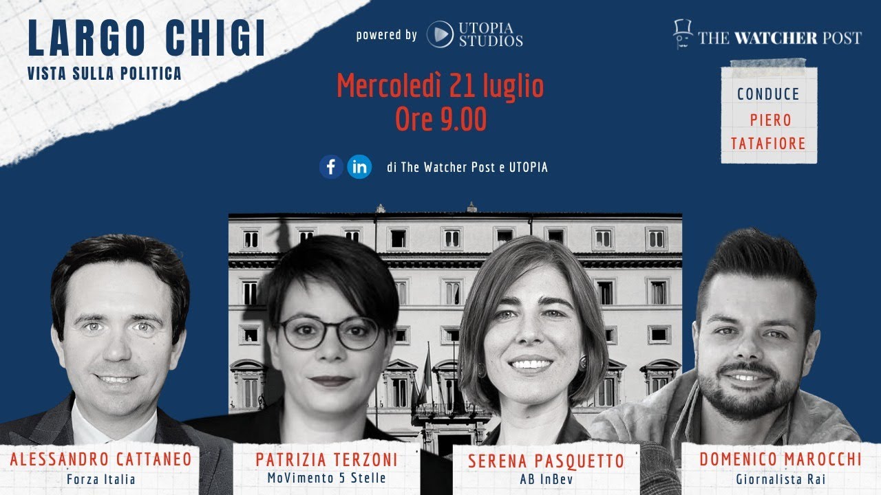 "Largo Chigi - Vista sulla politica" - puntata del 21.07.21 - YouTube