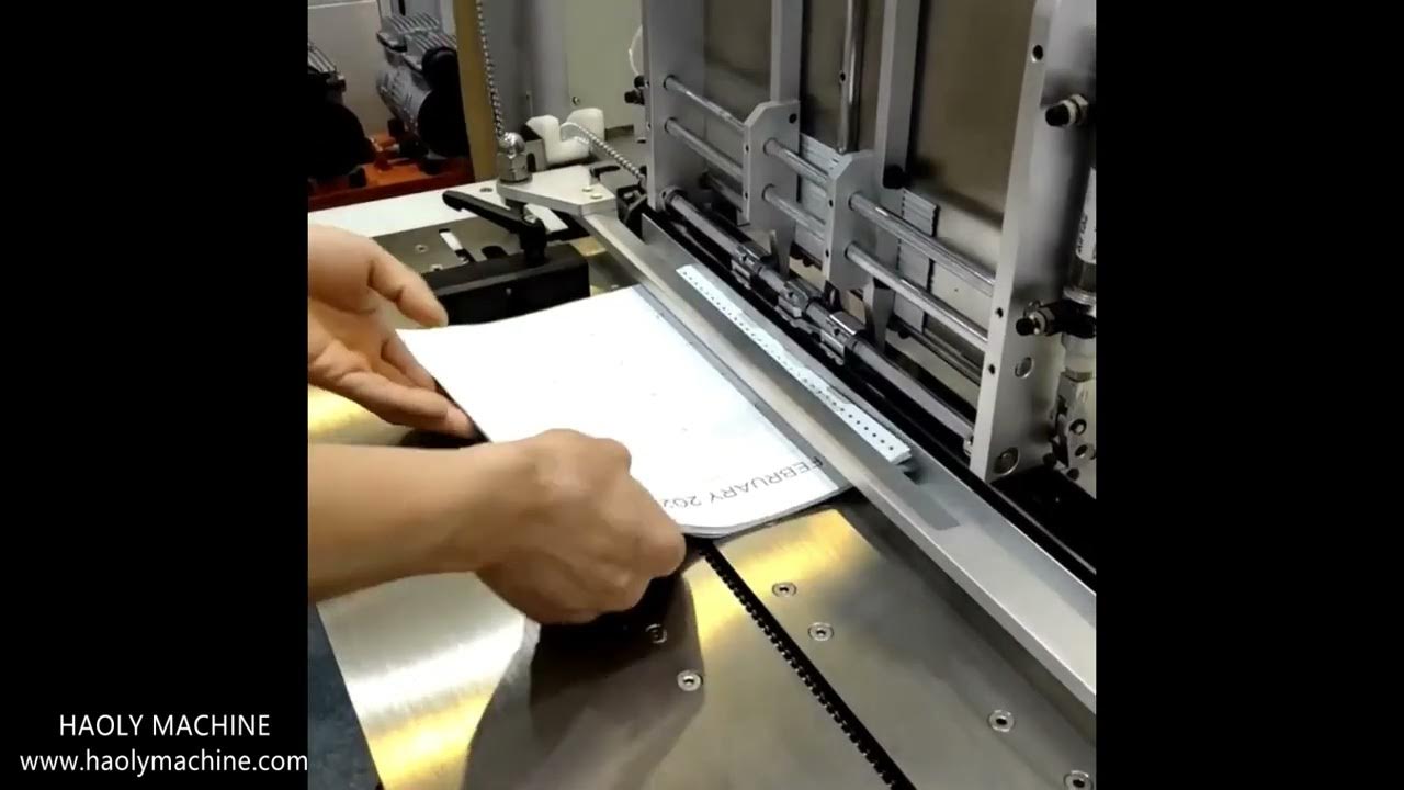 HL DWC 520A High speed double coil notebook binding machine - YouTube