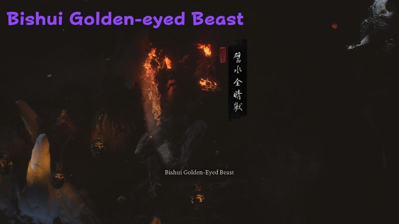 Black Myth: Wukong Chapter 5 Bishui Golden-eyed Beast Defeated - YouTube